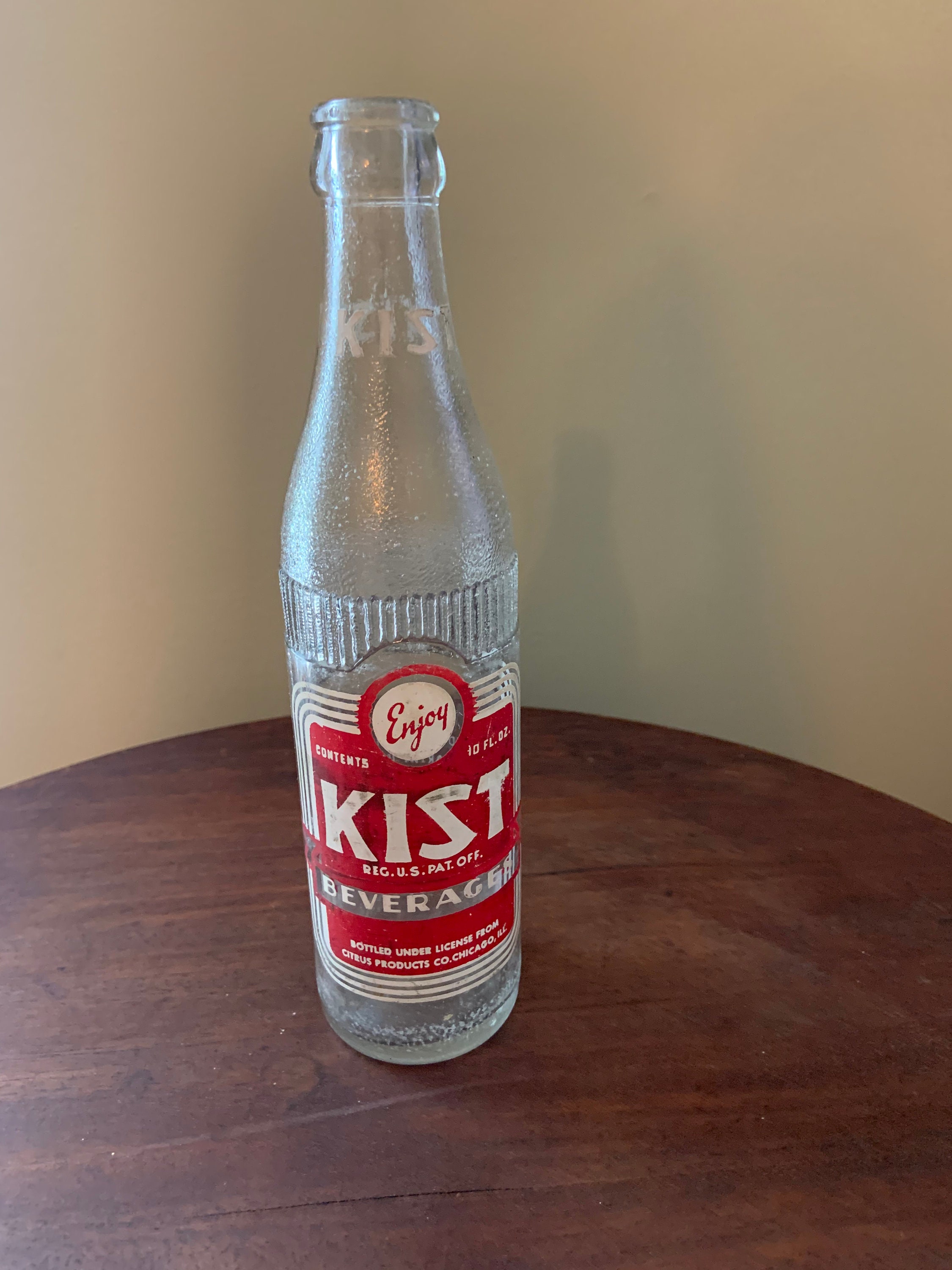 Vintage Kist Soda Bottle - Etsy