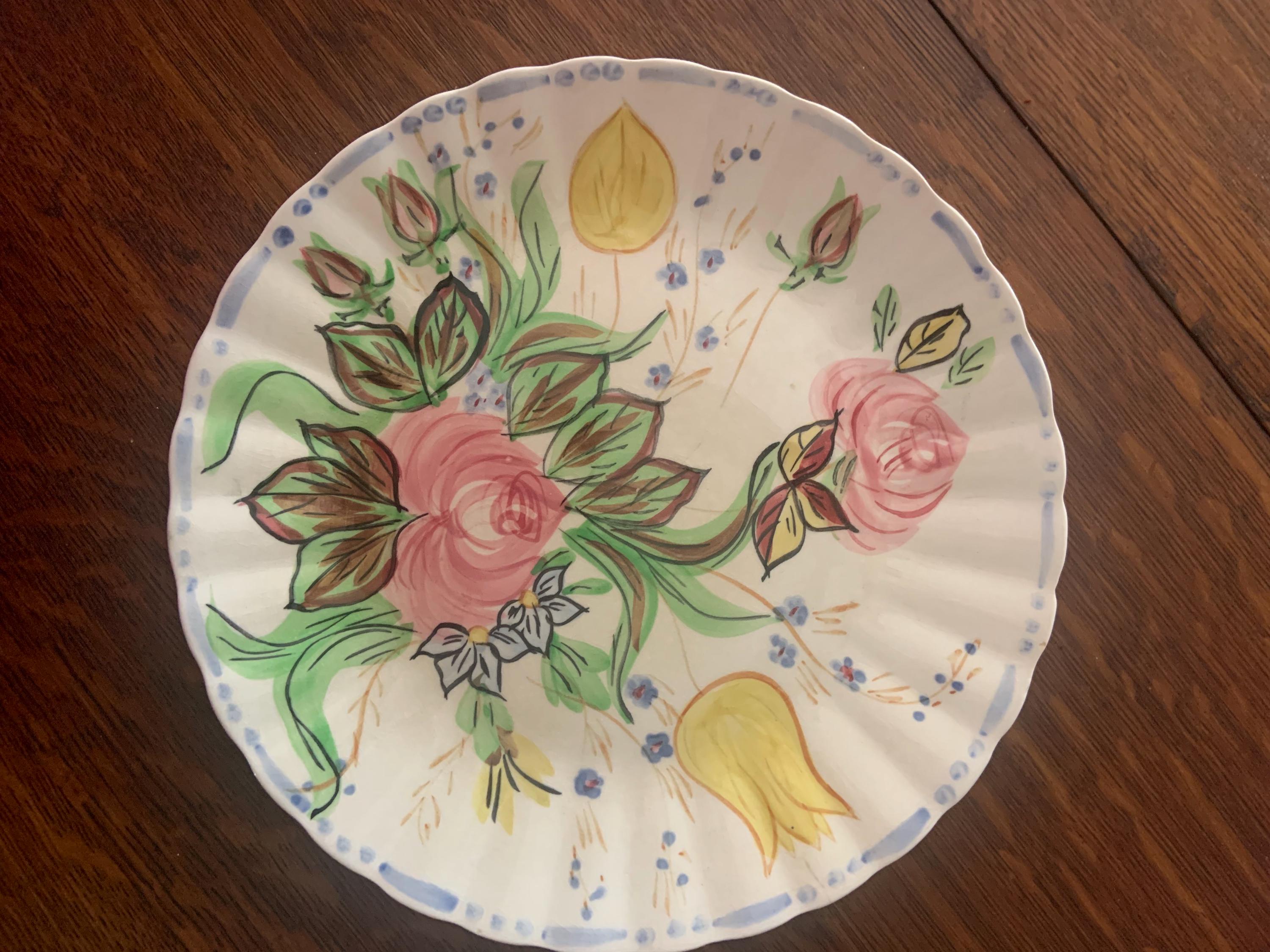 Gorgeous Hand Painted Blueridge Plate - Etsy