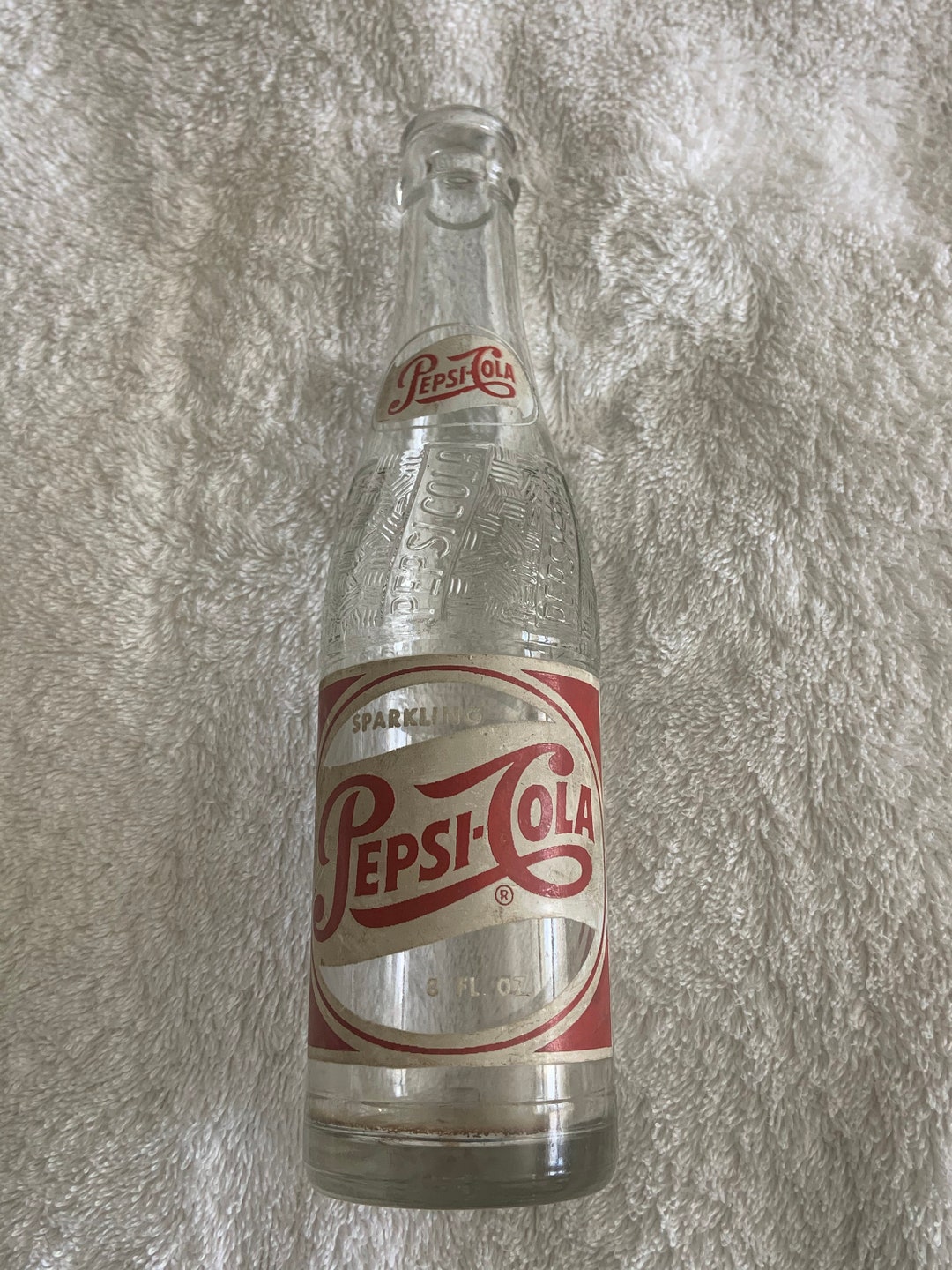 Vintage 1940's Pepsi Cola Duraglas PAT.120.277 Soda Bottle - Etsy