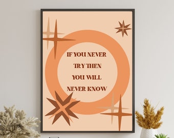 Growth Mindset Classroom Poster Retro Classroom Quotes Boho | Etsy