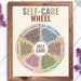 Self Care Poster, Self Care Wheel Therapy Office Decor Mindfulness ...
