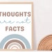 Thoughts Are Not Facts Poster, Mental Health Poster, Boho School ...