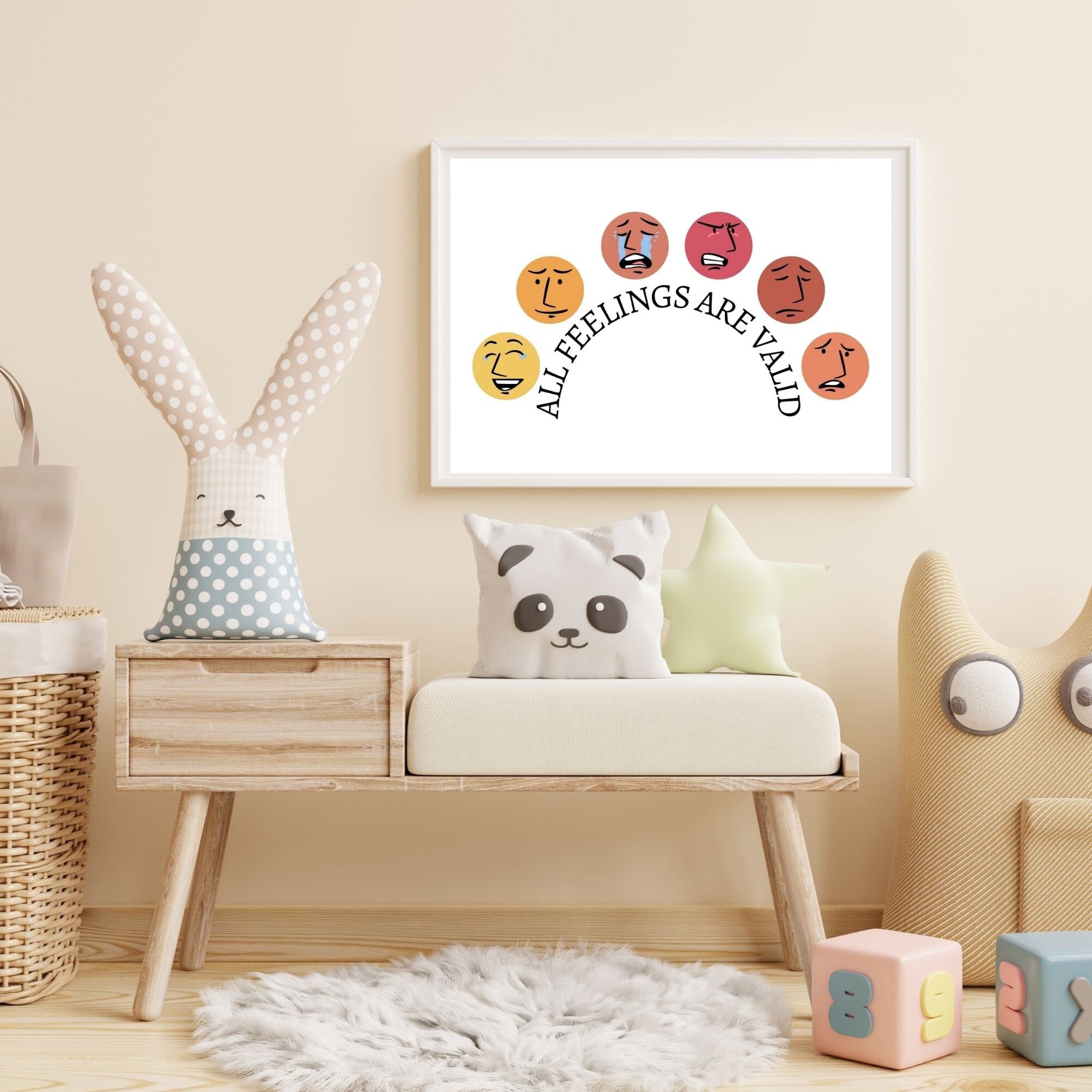 Feelings Poster for Calming Corner School Counselor Therapist Office ...