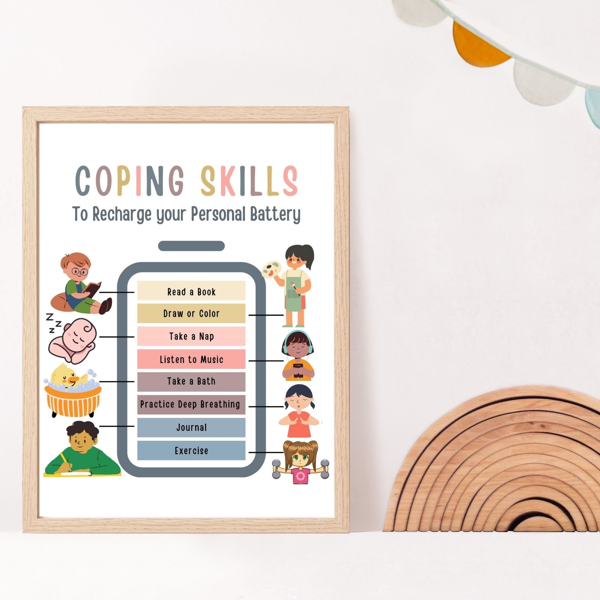 Coping Skills for Stress Relief, Calming Corner, Self Care Therapy ...