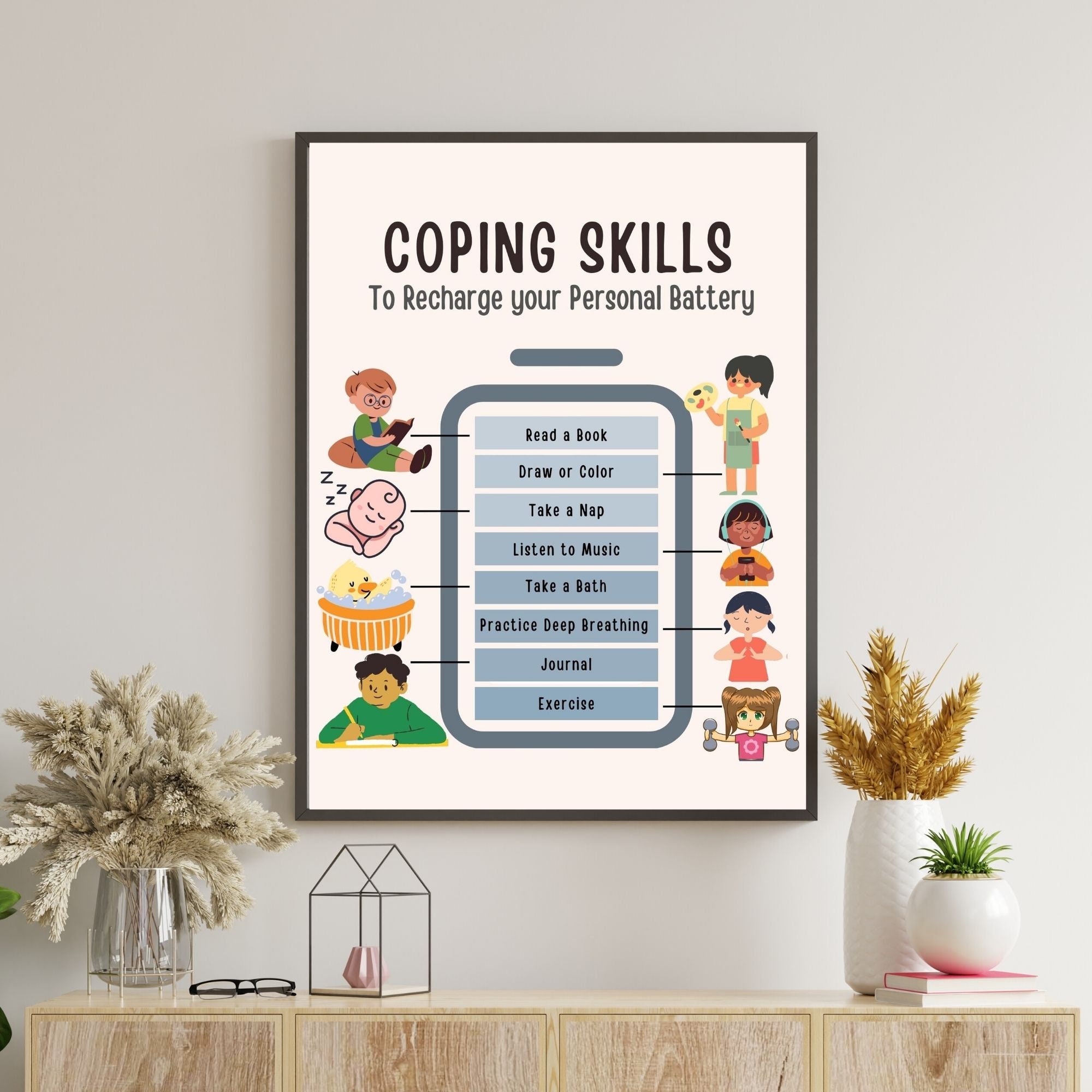 Coping Skills for Stress Relief, Calming Strategies, Self Care Therapy ...
