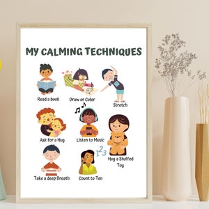 Therapy Office Decor Set of 25 Calm Corner Bundle, School Psychologist ...