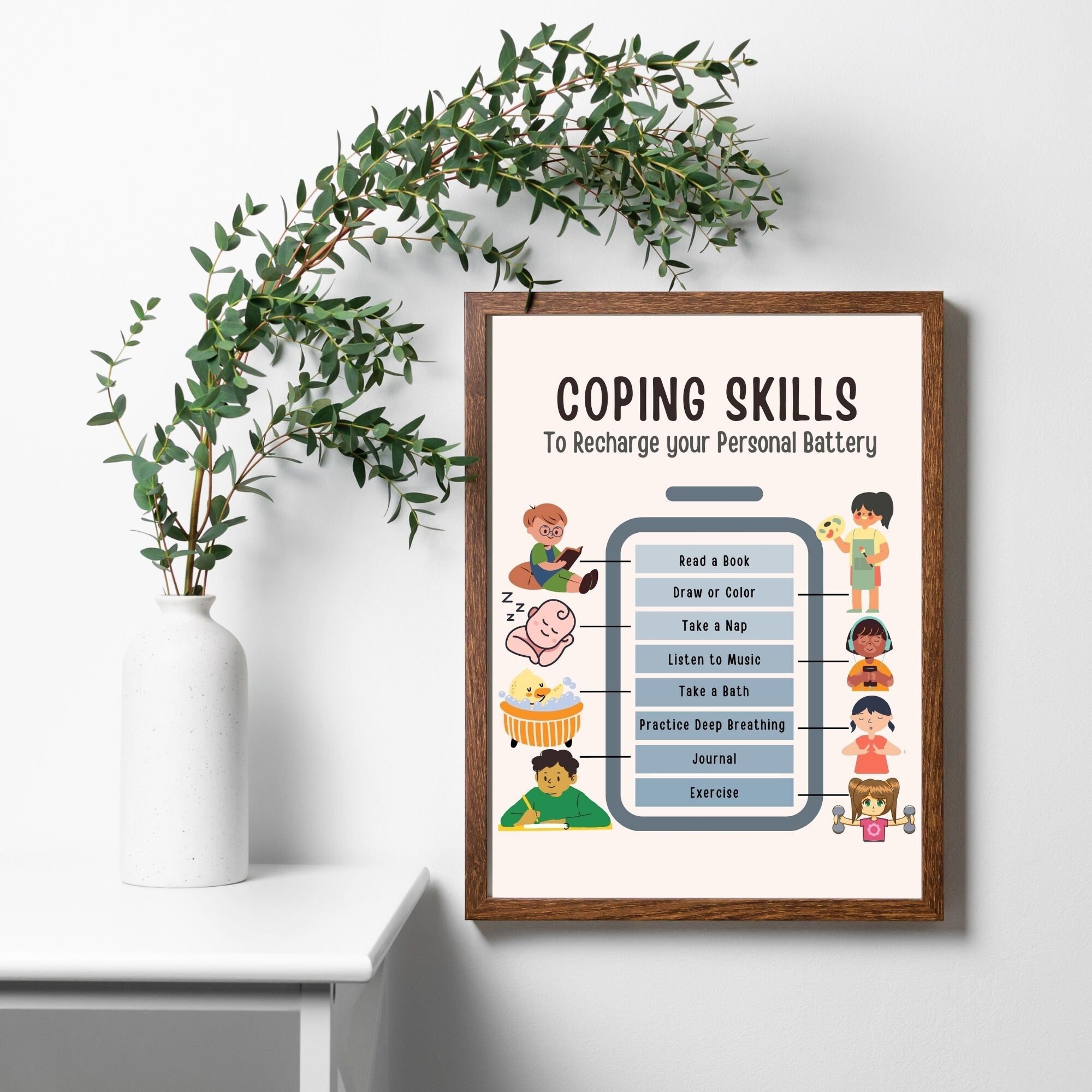 Coping Skills for Stress Relief, Calming Strategies, Self Care Therapy ...