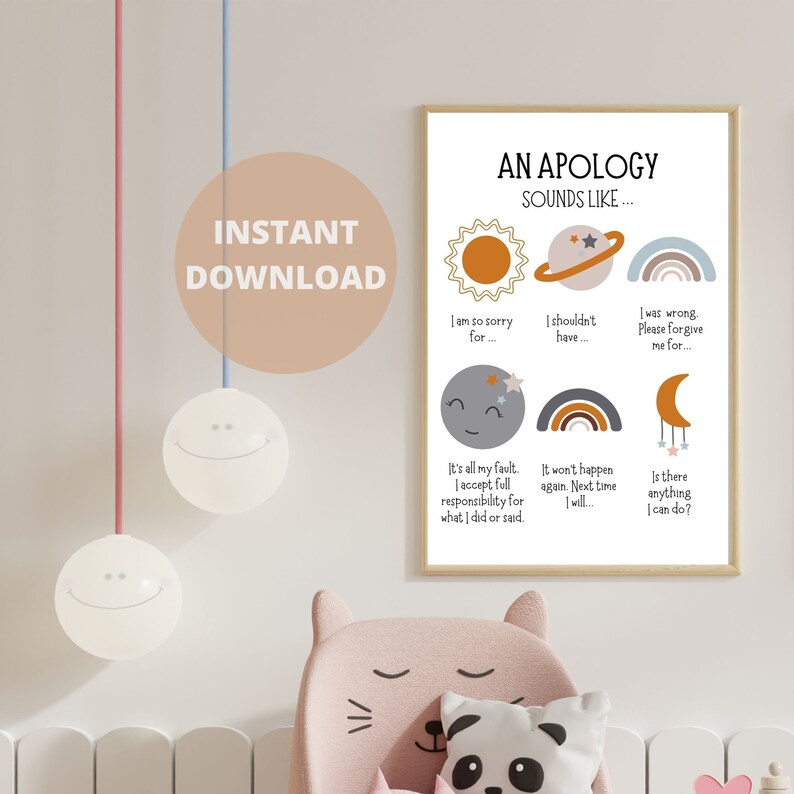 Therapist Office Decor Apology Sounds Like How to Say Sorry - Etsy