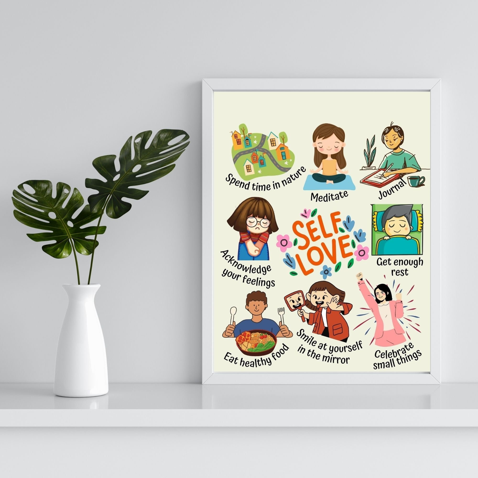 Self Love Poster, Ways to Practice Self Love, School Counselor ...