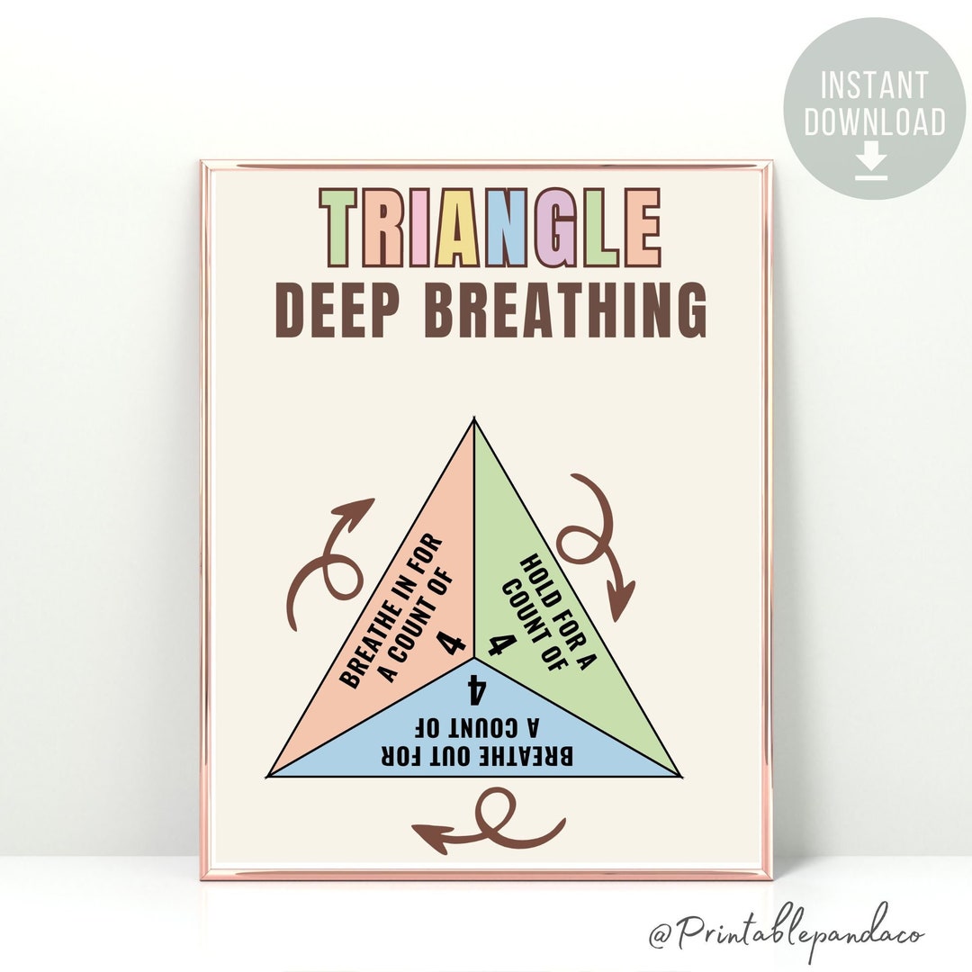 Star Breathing Technique Mindfulness Exercise, Inhale Exhale Mental ...