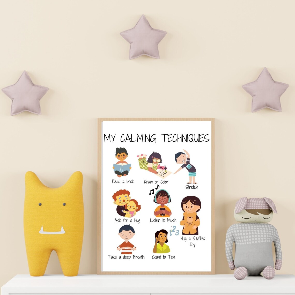 Printable Calming Techniques for Kids Calm Corner Preschool - Etsy