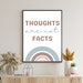 Thoughts Are Not Facts Poster, Mental Health Poster, Boho School ...