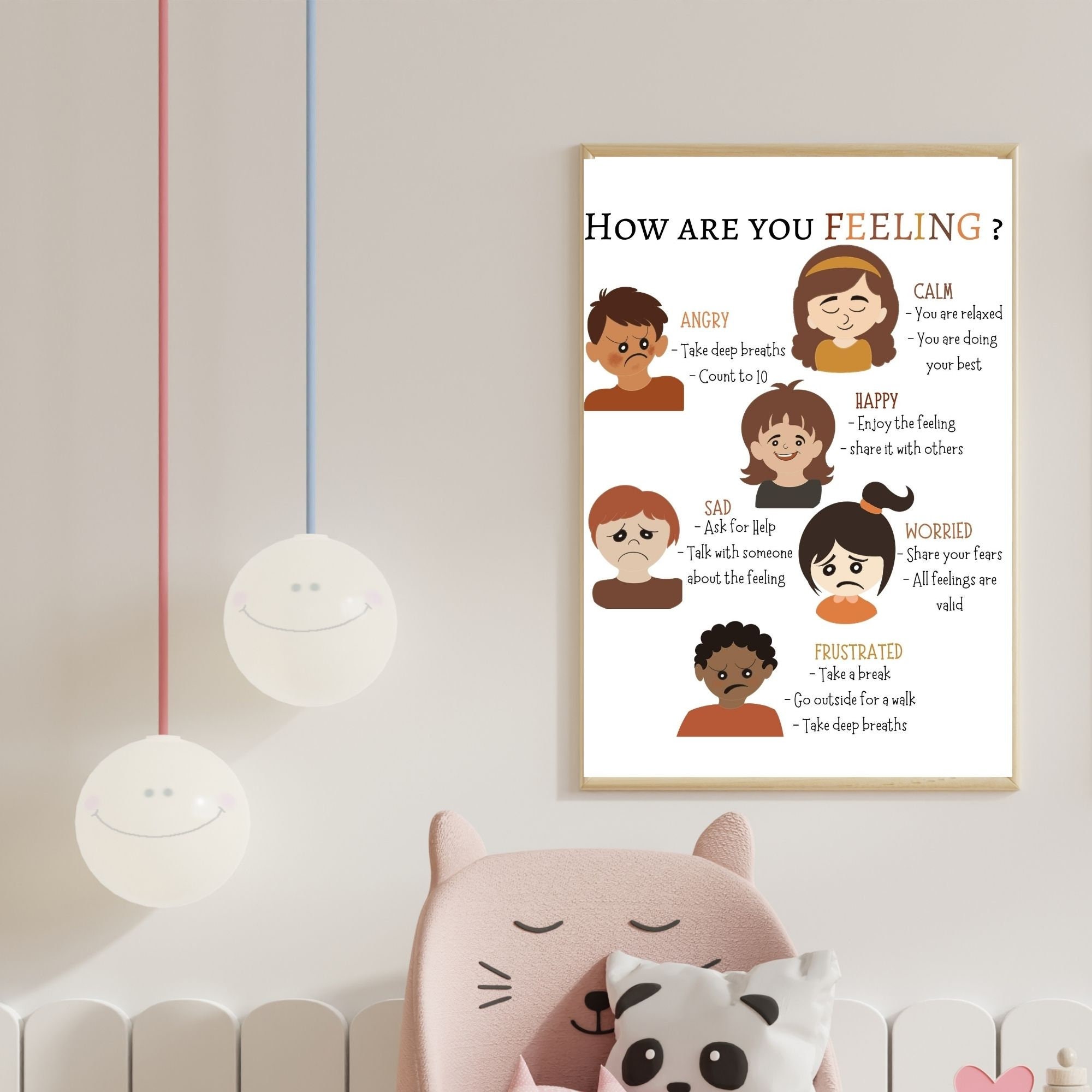Feelings Poster Calming Corner Emotions Mental Health Poster - Etsy