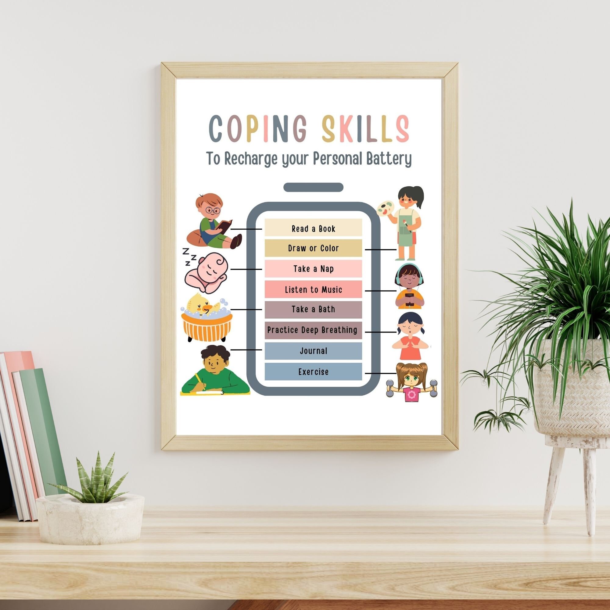 Coping Skills for Stress Relief, Calming Corner, Self Care Therapy ...