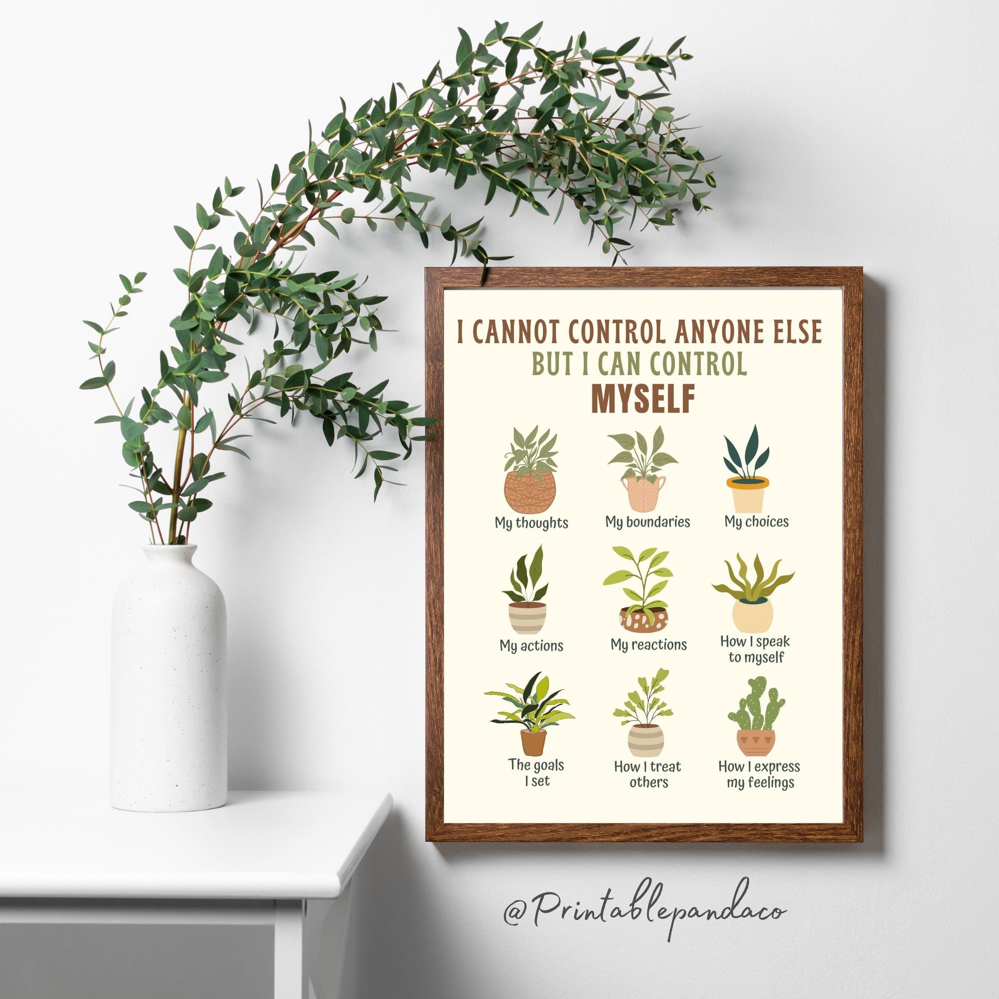 Things I Can Control Poster What I Can Control Therapy Office - Etsy