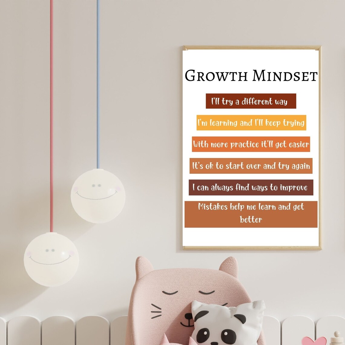 Growth Mindset Poster, Boho Mental Health Printable, School Counselor ...
