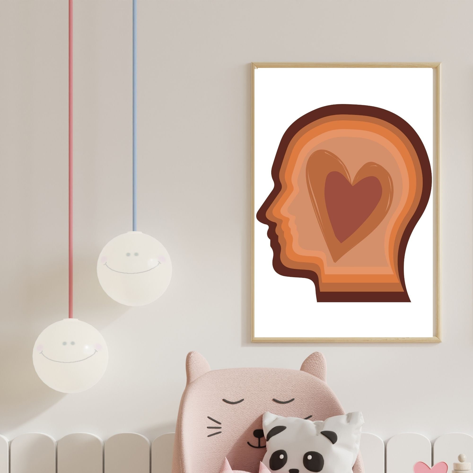 BOHO RAINBOW MIND Mental Health Poster Kind Mind School - Etsy