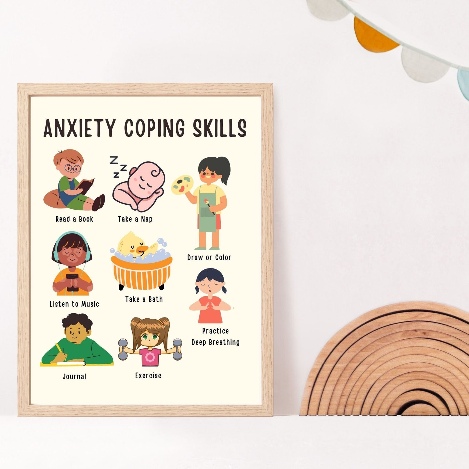 Anxiety Coping Skills, Anxiety Relief, Therapy Poster Psychologist ...