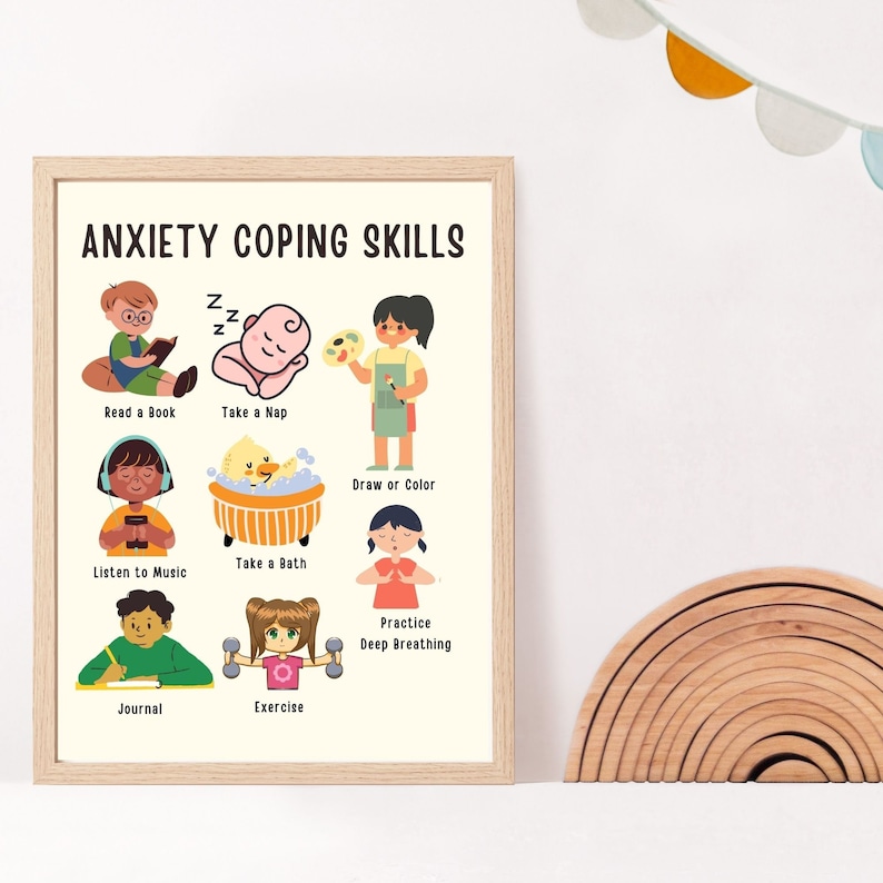 Anxiety Coping Skills, Anxiety Relief, Therapy Poster Psychologist ...