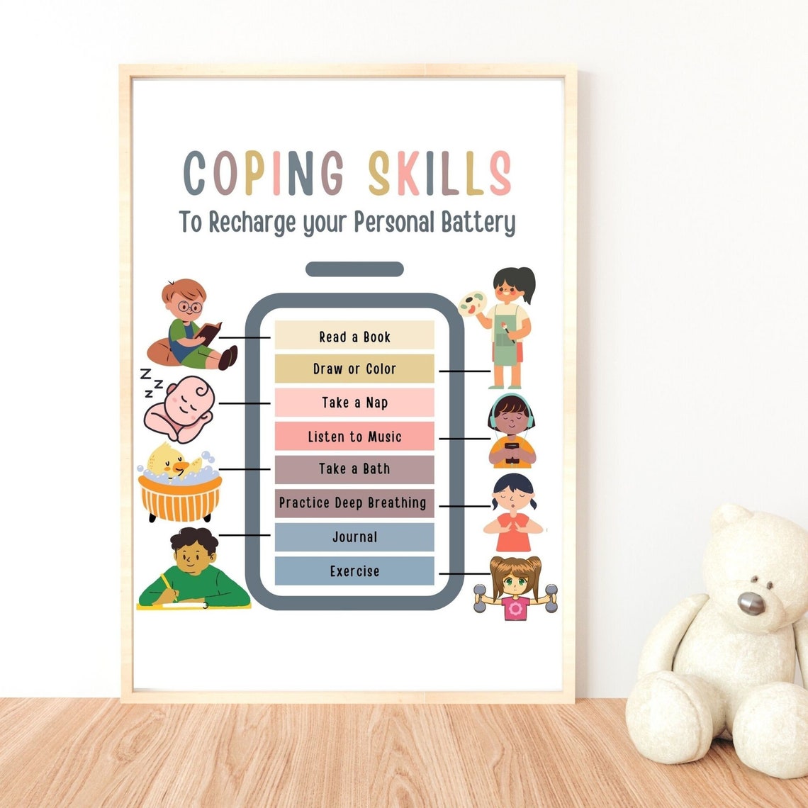 Coping Skills for Stress Relief, Calming Corner, Self Care Therapy ...