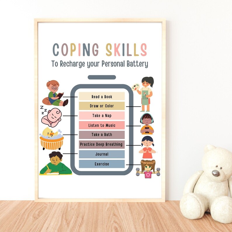 Coping Skills for Stress Relief, Calming Corner, Self Care Therapy ...