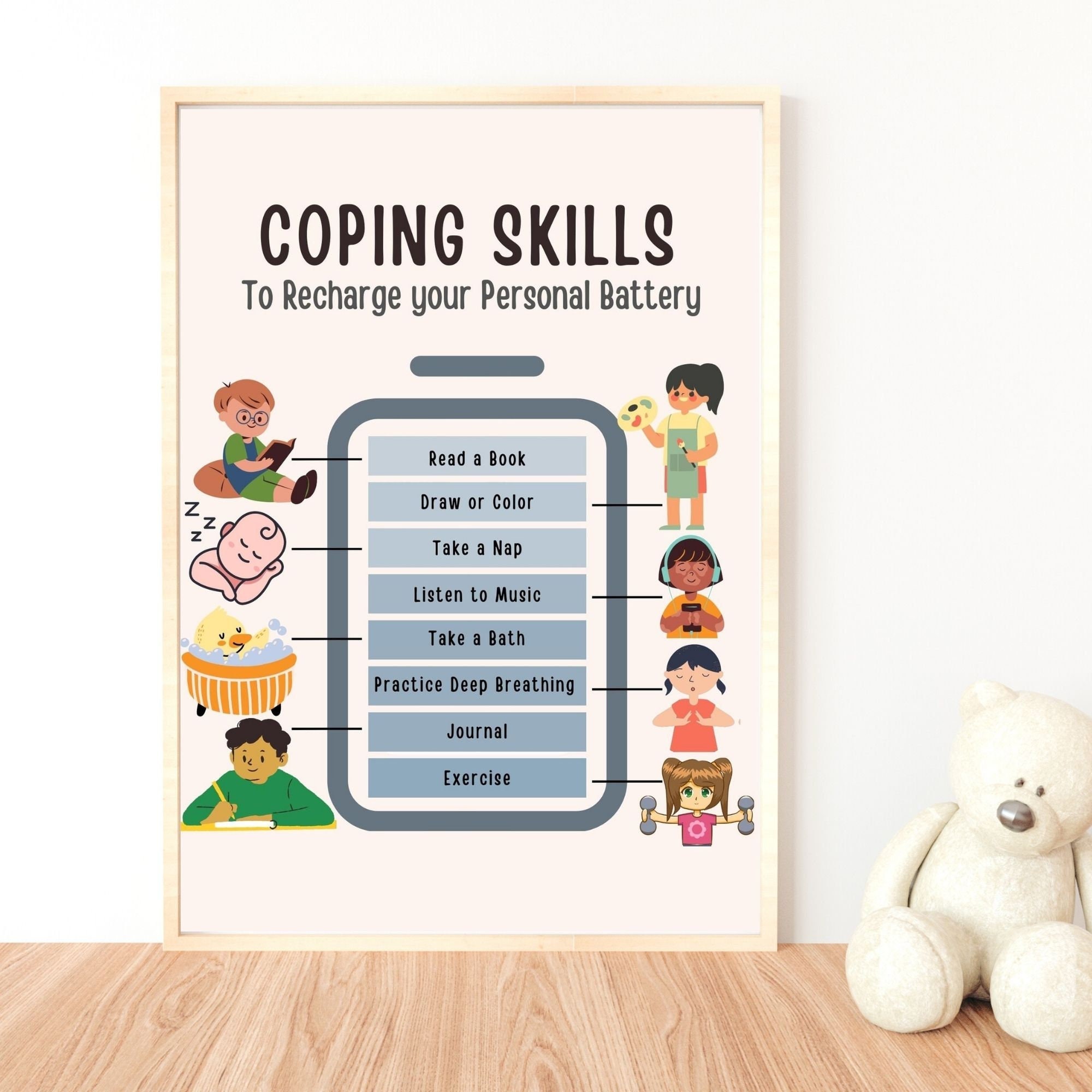 Coping Skills for Stress Relief, Calming Strategies, Self Care Therapy ...