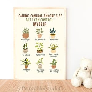 Things I Can Control Poster, What I Can Control Therapy Office Decor ...