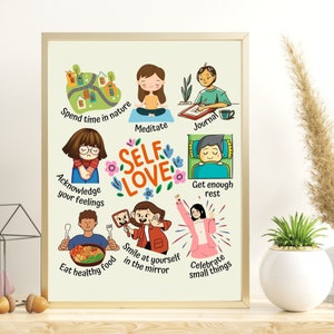 Self Love Poster, Ways to Practice Self Love, School Counselor ...