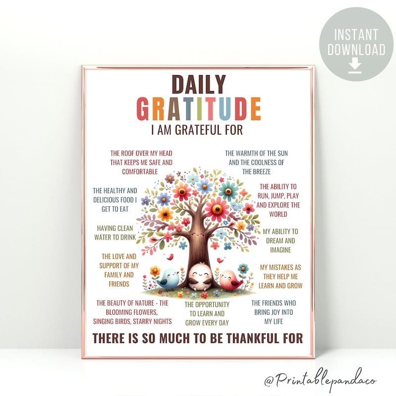 Gratitude Poster - Etsy