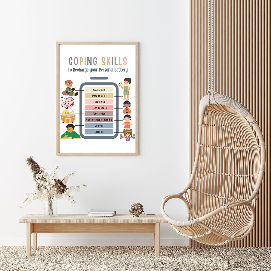Coping Skills for Stress Relief, Calming Corner, Self Care Therapy ...