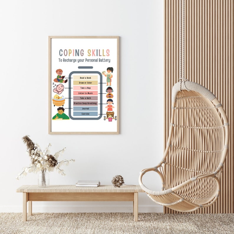 Coping Skills for Stress Relief, Calming Corner, Self Care Therapy ...