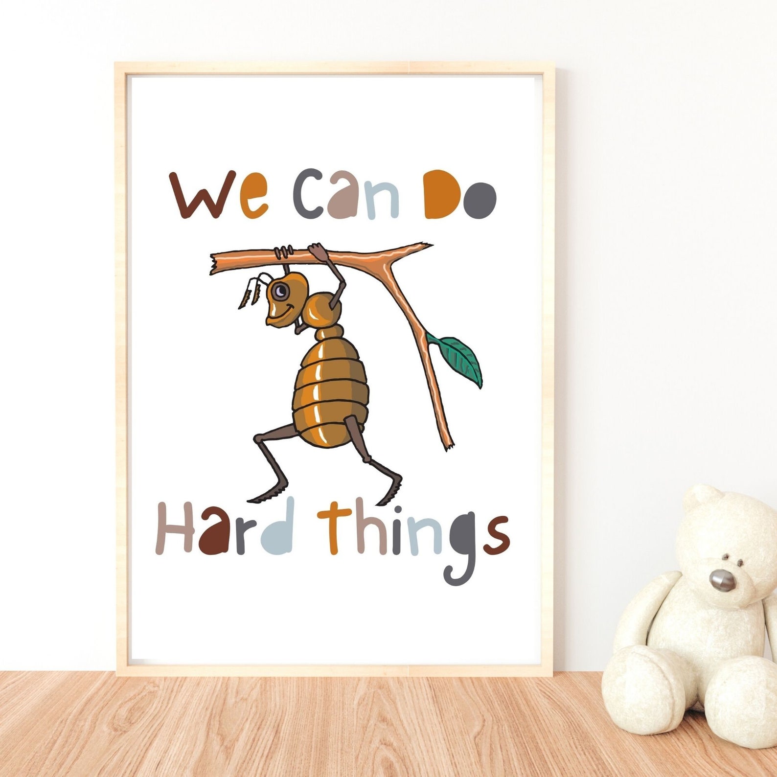Positive Affirmation Quote We Can Do Hard Things Poster - Etsy