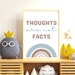 Thoughts Are Not Facts Poster, Mental Health Poster, Boho School ...