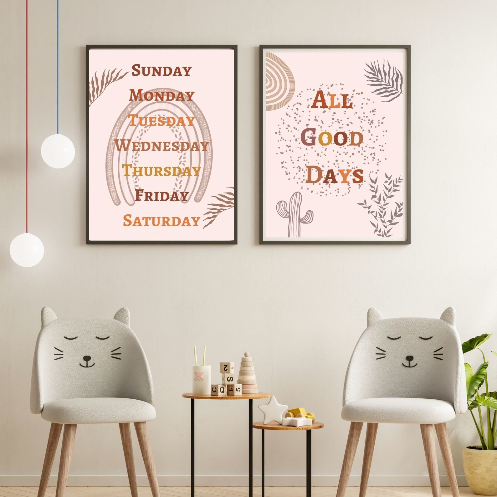 Boho Wall Art All Good Days Poster Good Vibes Gift - Etsy