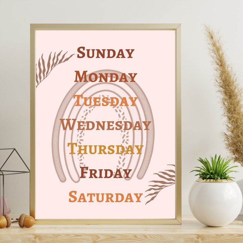 Boho Wall Art All Good Days Poster Good Vibes Gift - Etsy