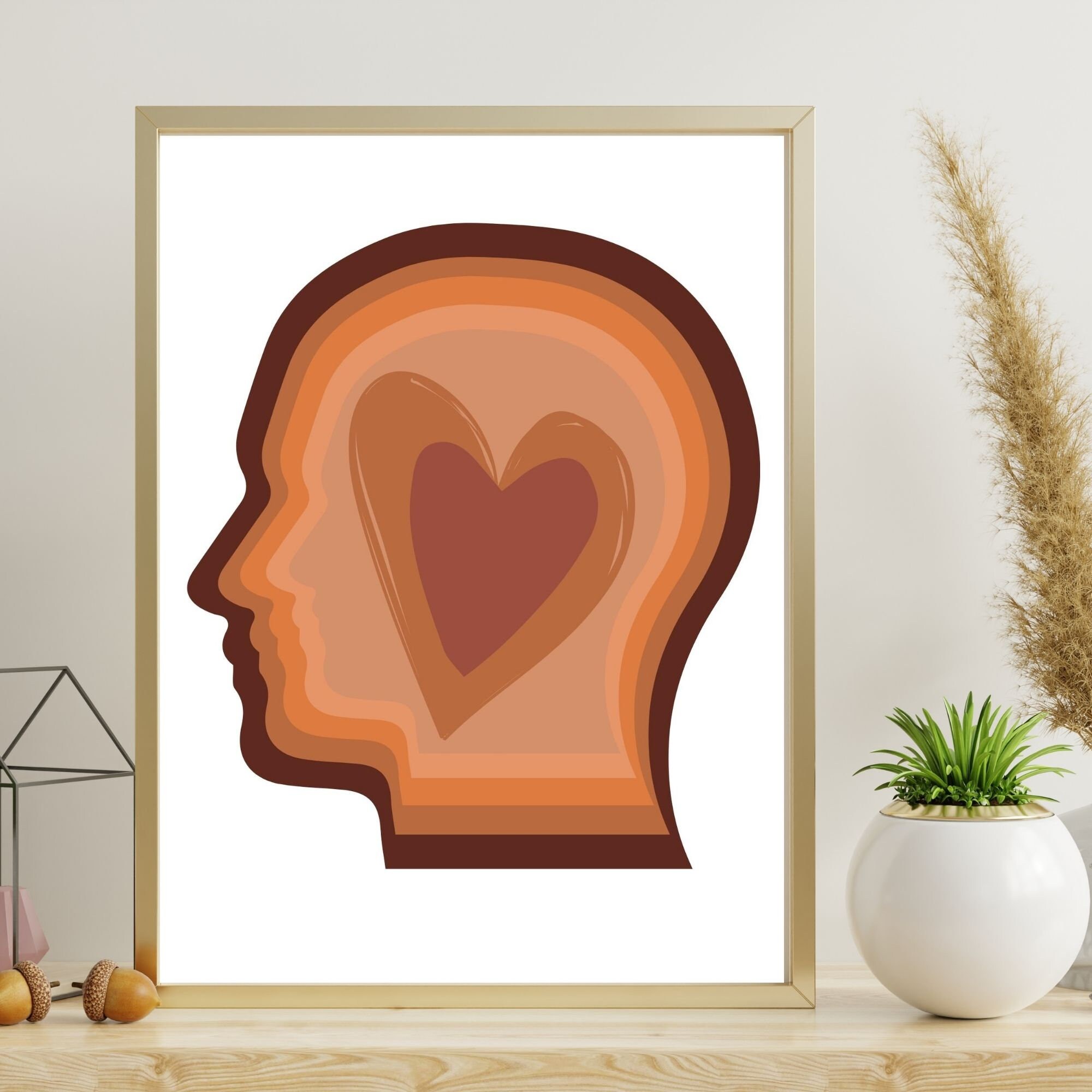 BOHO RAINBOW MIND Mental Health Poster Kind Mind School Counselor ...