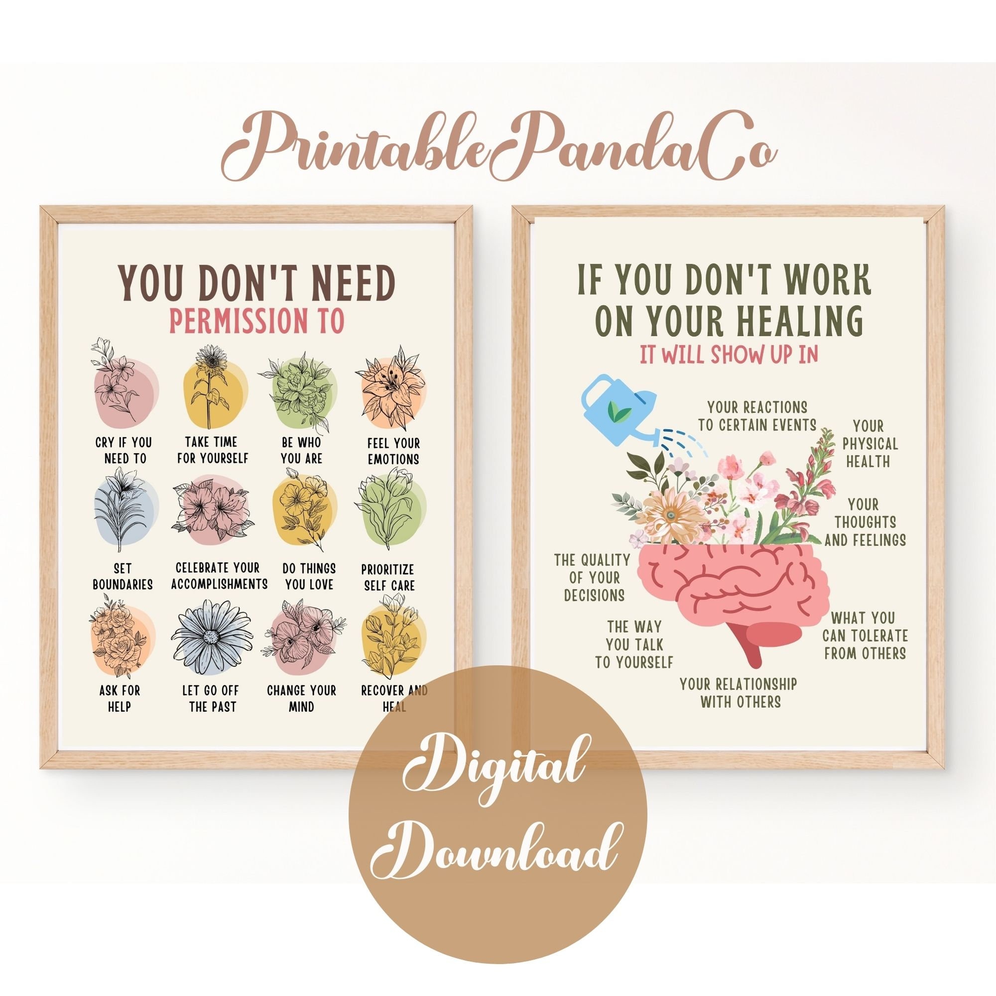 25 Therapy Office Decor Bundle, Therapist Posters School Counselor Sign ...
