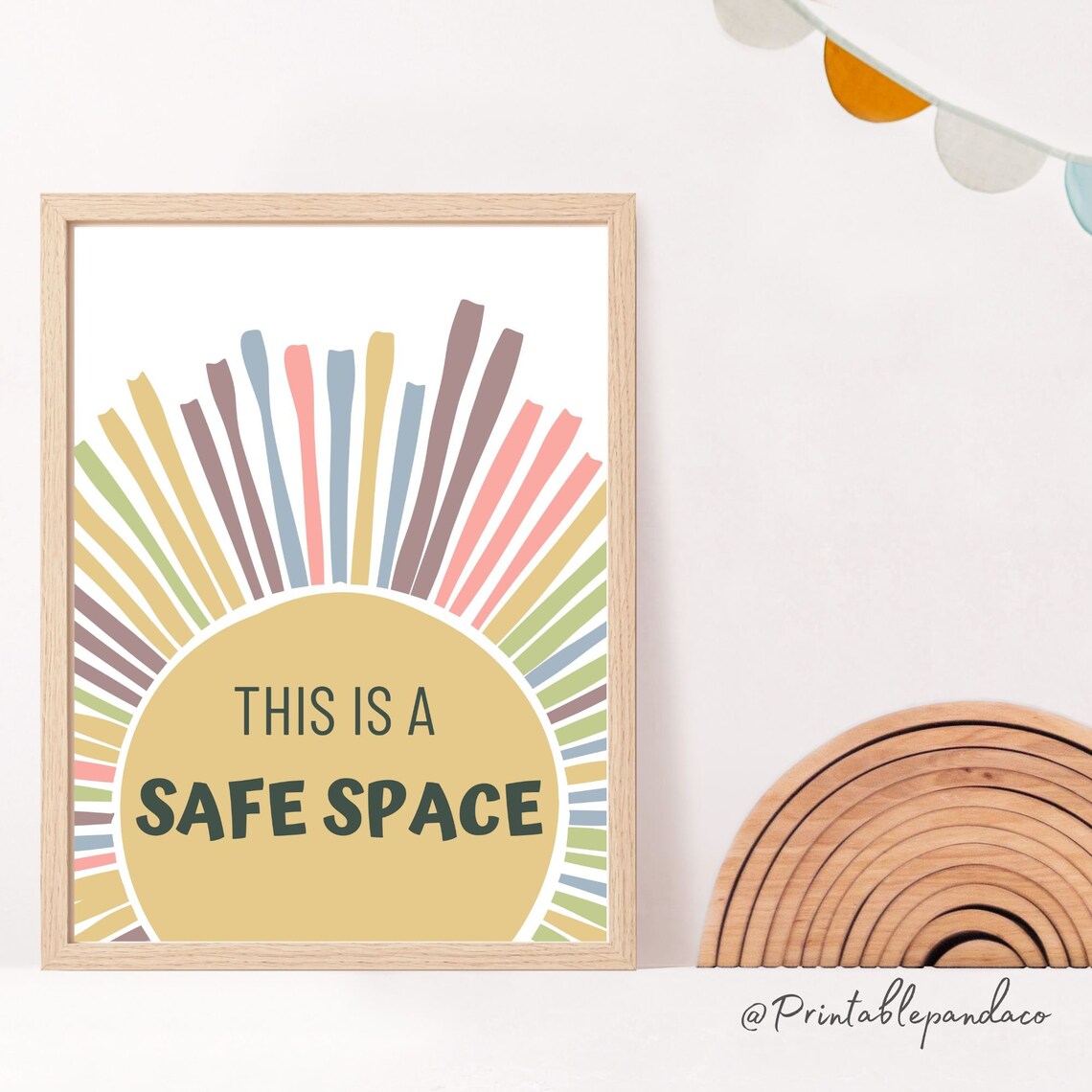 Safe Space Poster Counselor Door Sign Calm Down Corner Therapy - Etsy