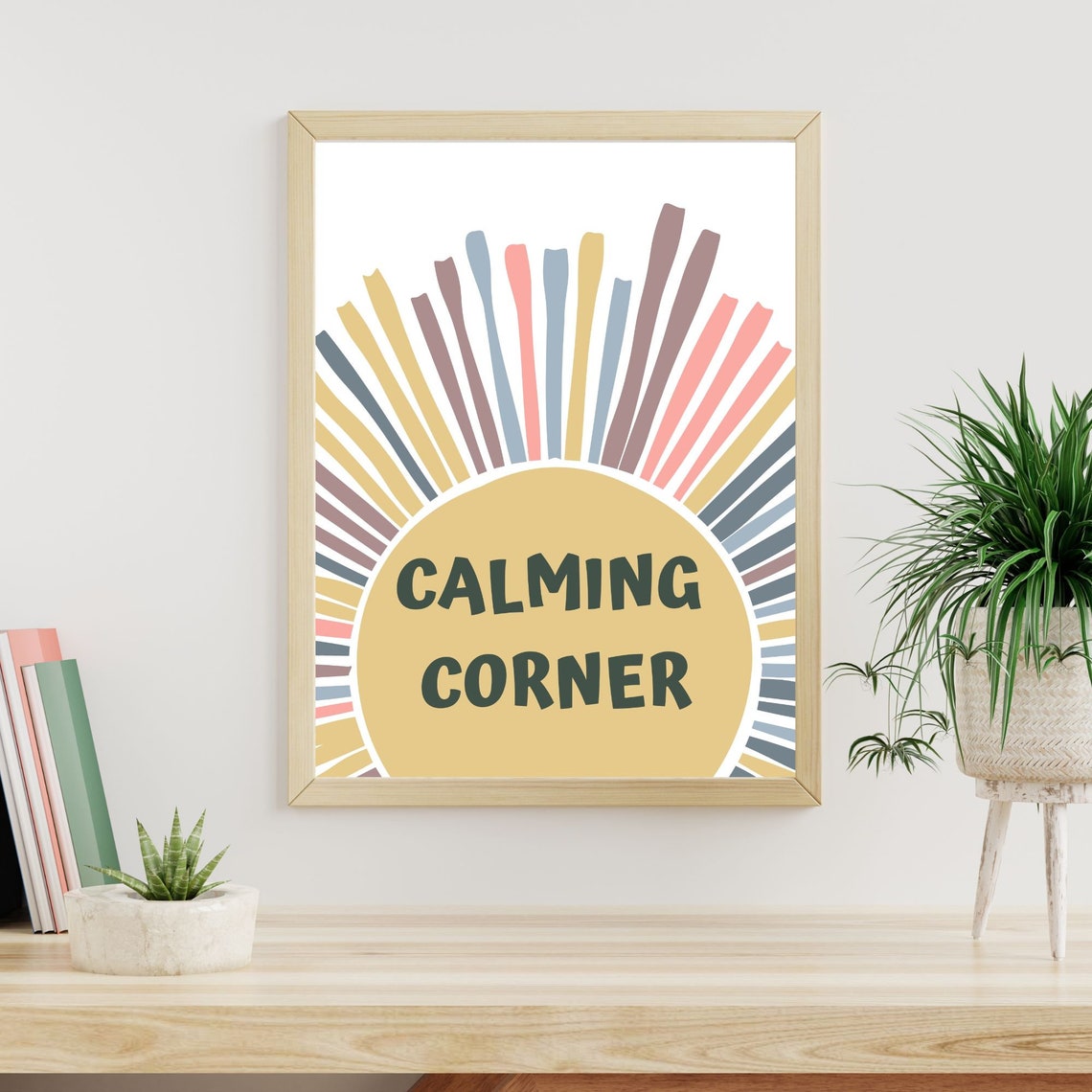 Calming Corner Poster Calm Down Corner Therapy Office Decor - Etsy
