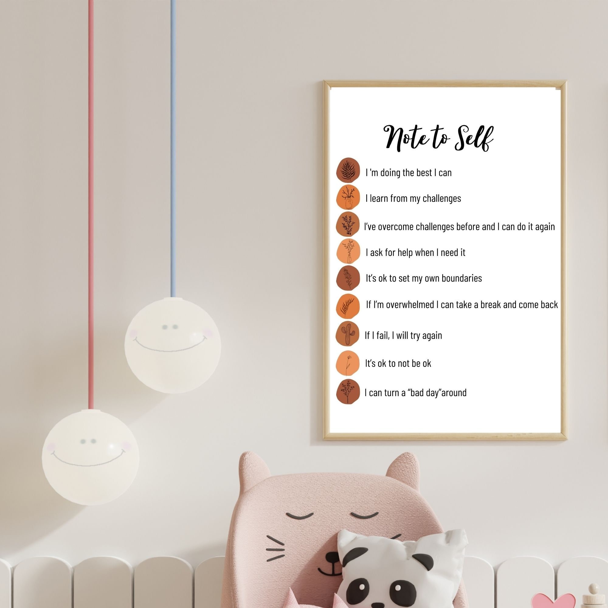 Note to Self Poster, School Counselor Office Decor, Social Worker ...