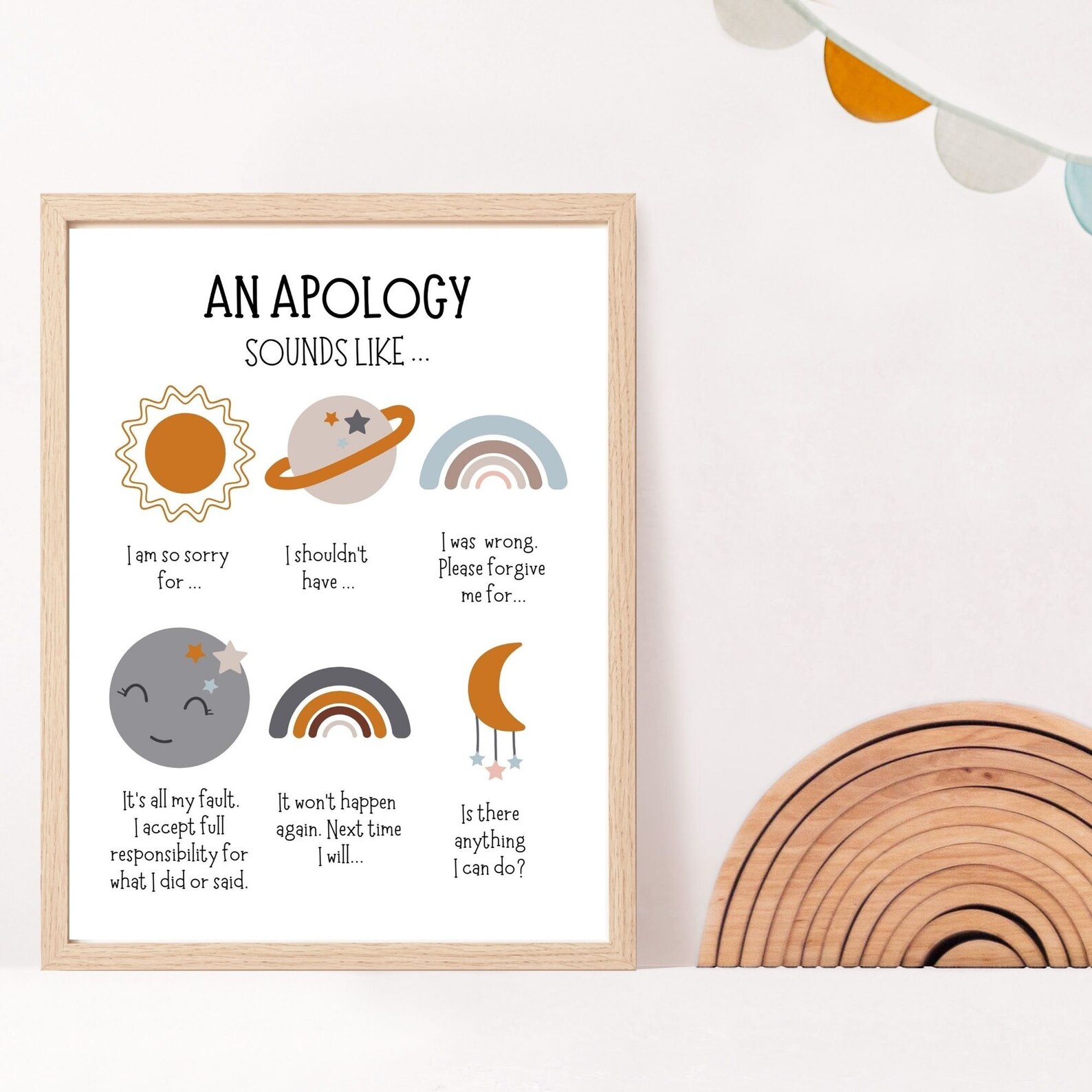 Therapist Office Decor Apology Sounds Like How to Say Sorry - Etsy