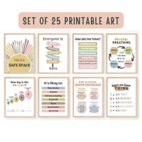 16 Calming Corner Posters, Therapy Office Decor, Counseling Posters ...