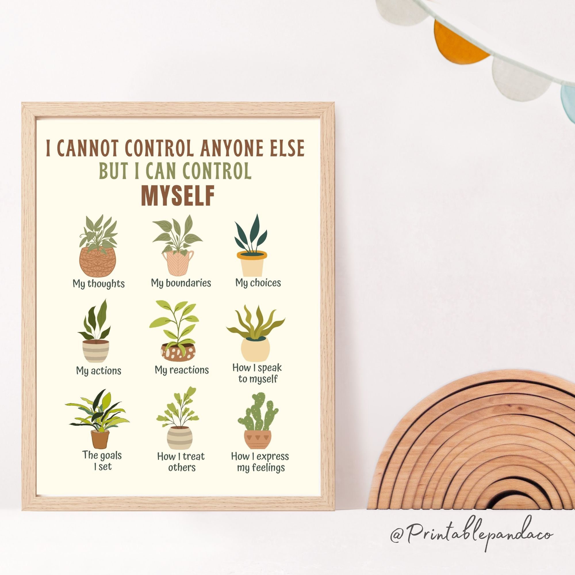 Things I Can Control Poster What I Can Control Therapy Office - Etsy