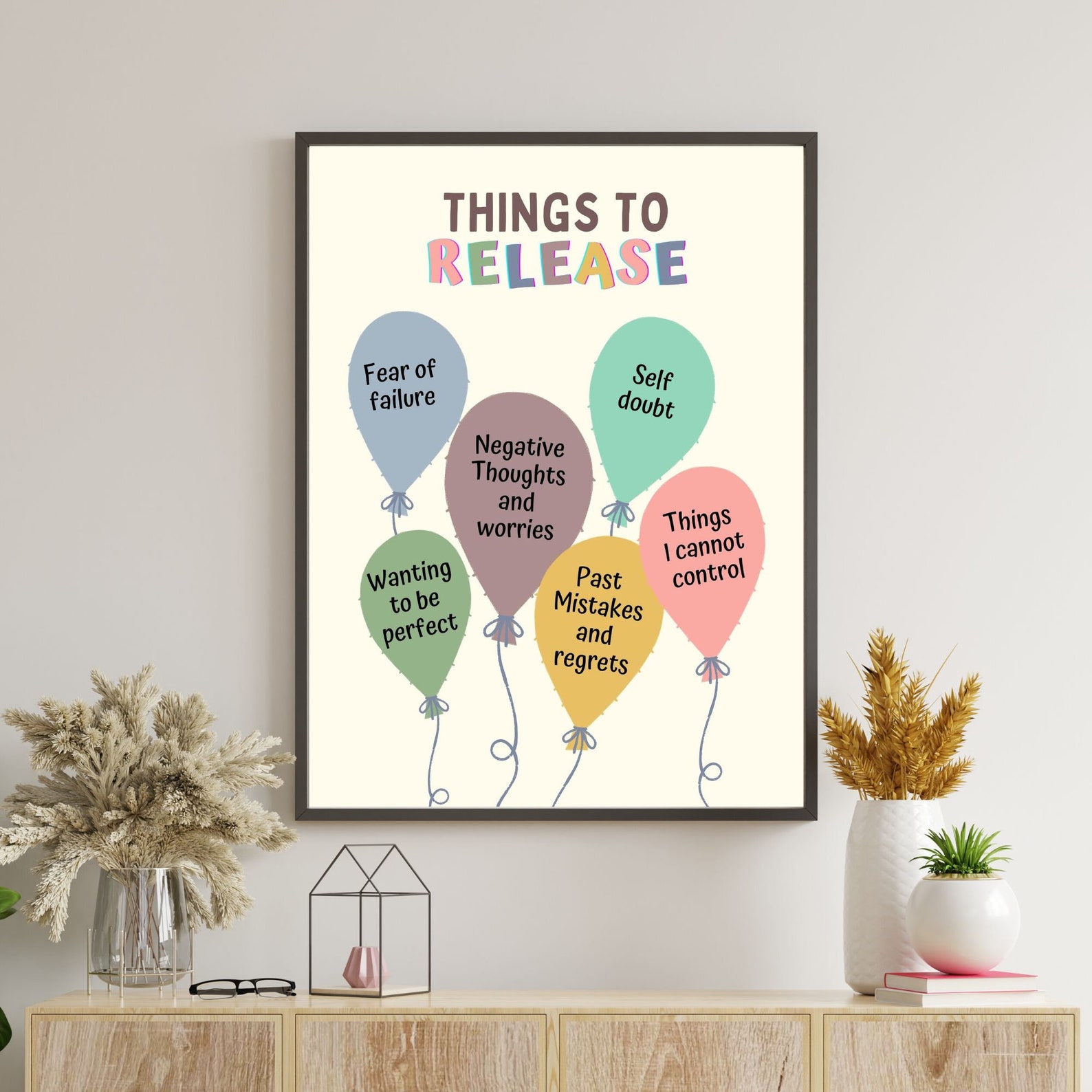 Things to Let Go Of Therapy Office Decor Mental Health - Etsy