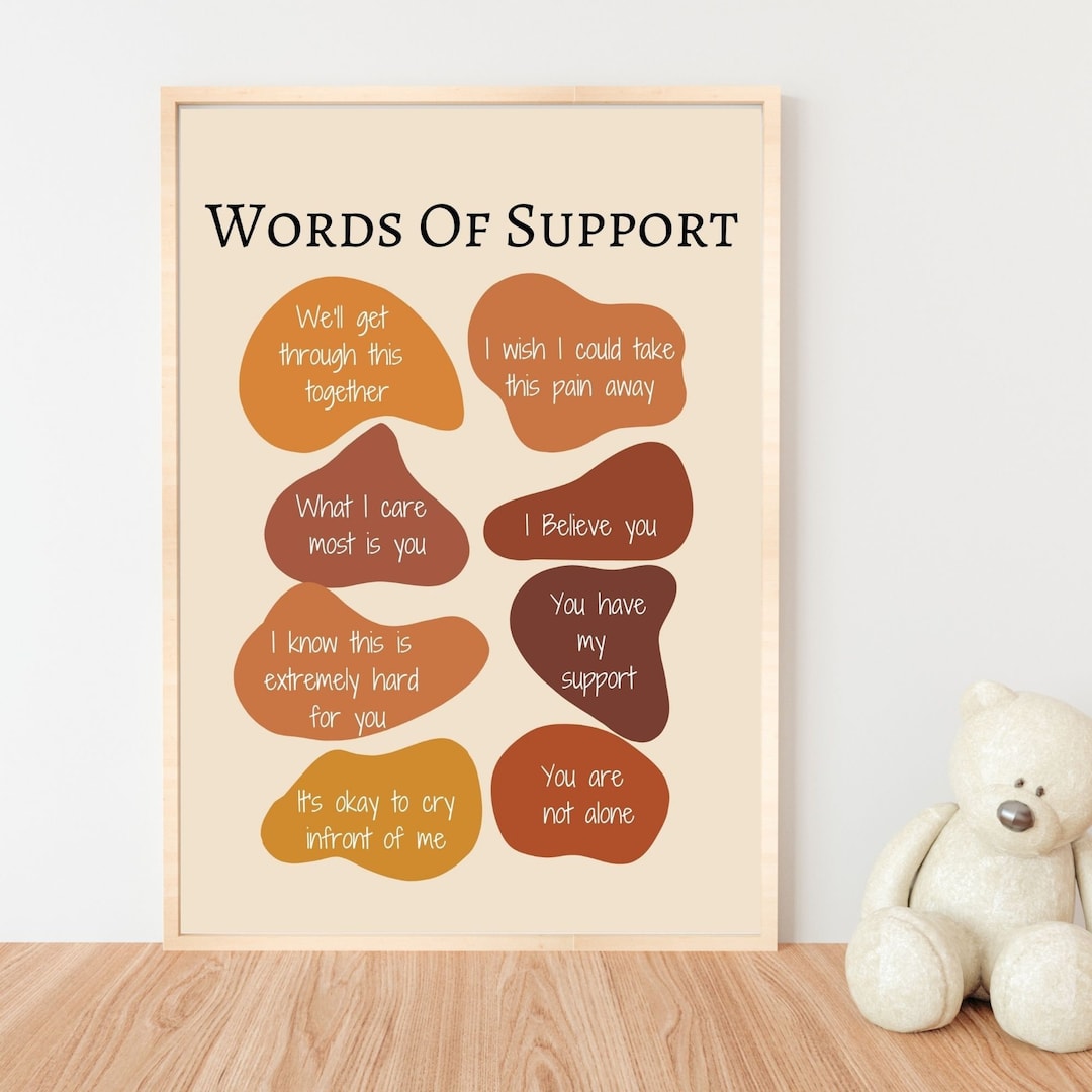 Mental Health Poster, Words of Support Mental Health Printable, Mental ...