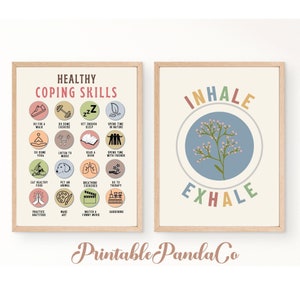 25 Therapy Office Decor Bundle, Therapist Posters School Counselor Sign ...