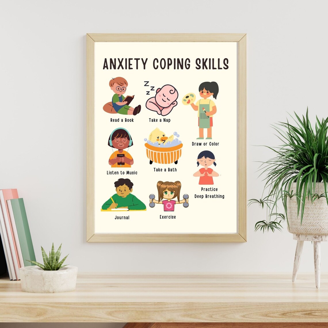 Anxiety Coping Skills, Anxiety Relief, Therapy Poster Psychologist ...