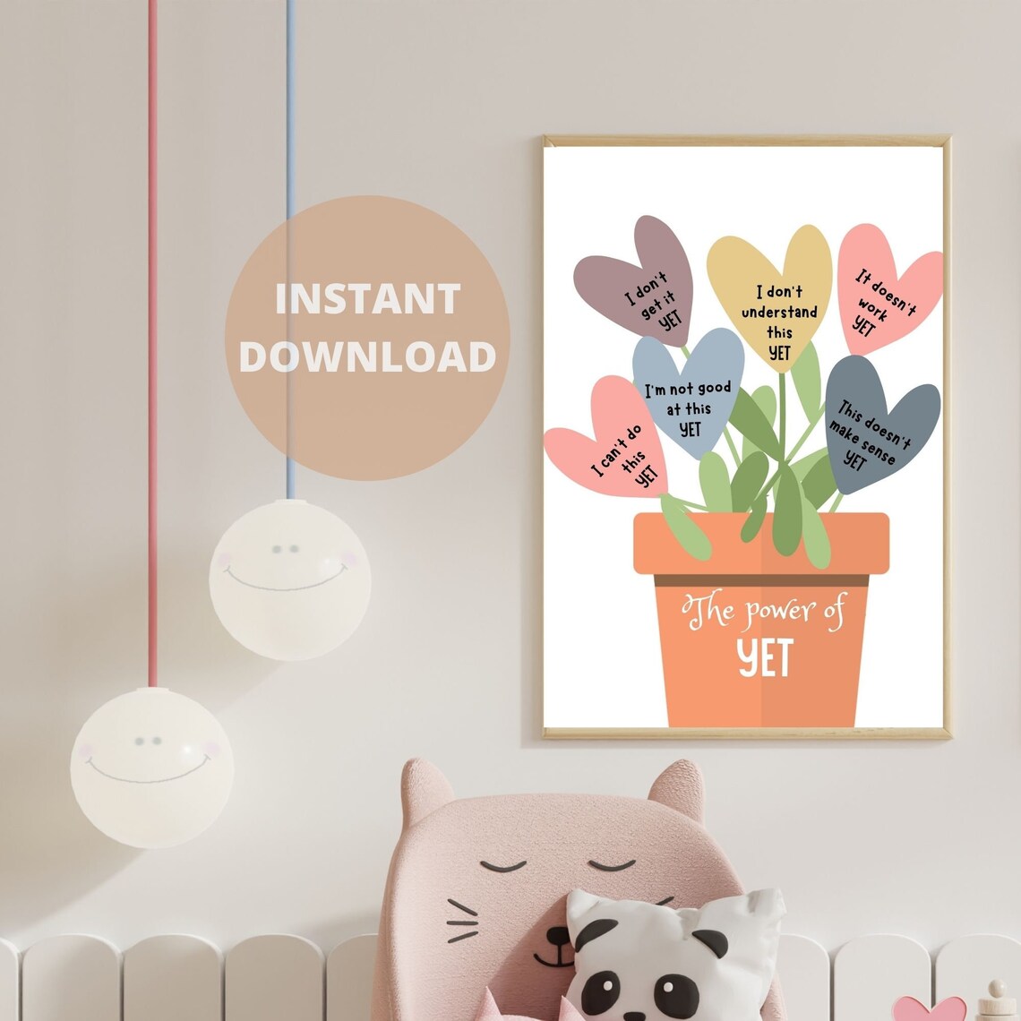 POWER OF YET Growth Mindset Classroom Poster Positive Kids - Etsy