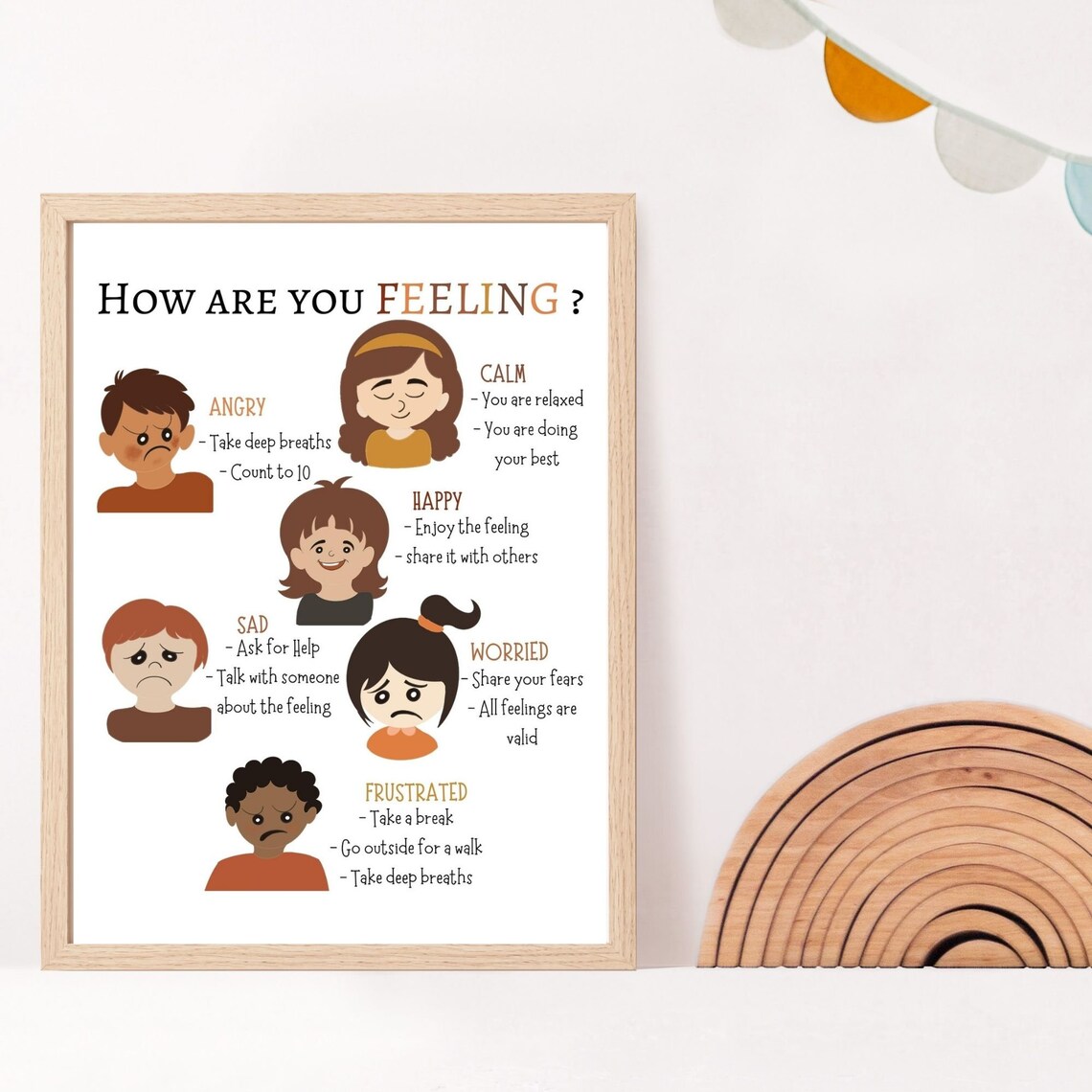 Calming Corner Strategies Posters Kit for Kids Set of 6 - Etsy