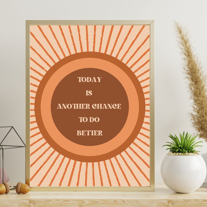 Growth Mindset Classroom Poster, Set of 4, Retro Classroom Quotes, Boho ...